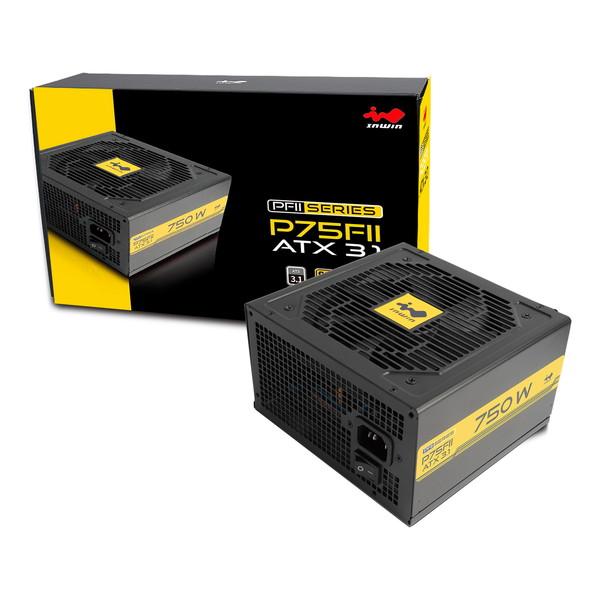 IN WIN InWin PC電源 P75F II ATX3.1 80PLUS GOLD認証 750W PCIe 5.1/ATX3.1対応 ...