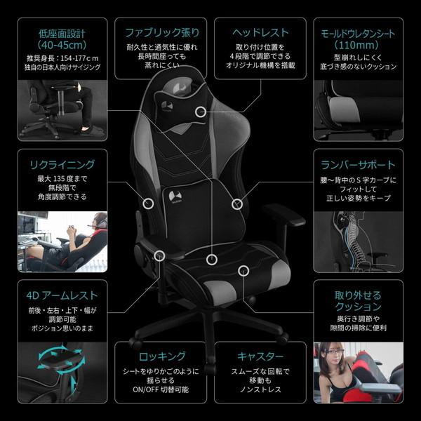 Bauhutte バウヒュッテ ゲーミングチェア G-530-GN 4D Bauhutte バウヒュッテ ゲーミングチェア G-530-GN 4D