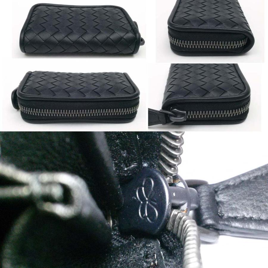 BOTTEGA VENETA（ボッテガ・ヴェネタ） 【未使用-新品同様】ボッテガヴェネタ ラウンドファスナー コインケース コインパース 黒 ...