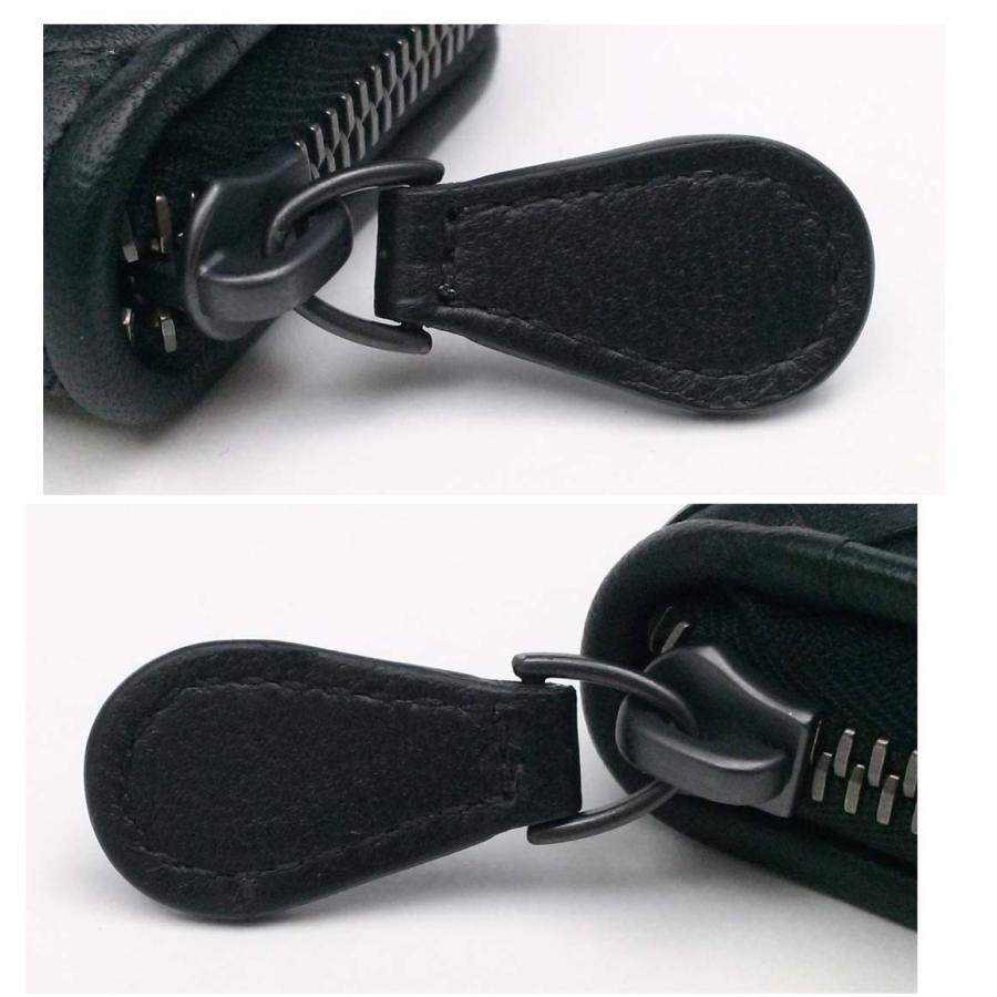 BOTTEGA VENETA 【未使用-新品同様】ボッテガヴェネタ ラウンドファスナー コインケース コインパース 黒 ラムスキン ミニ財布 ...