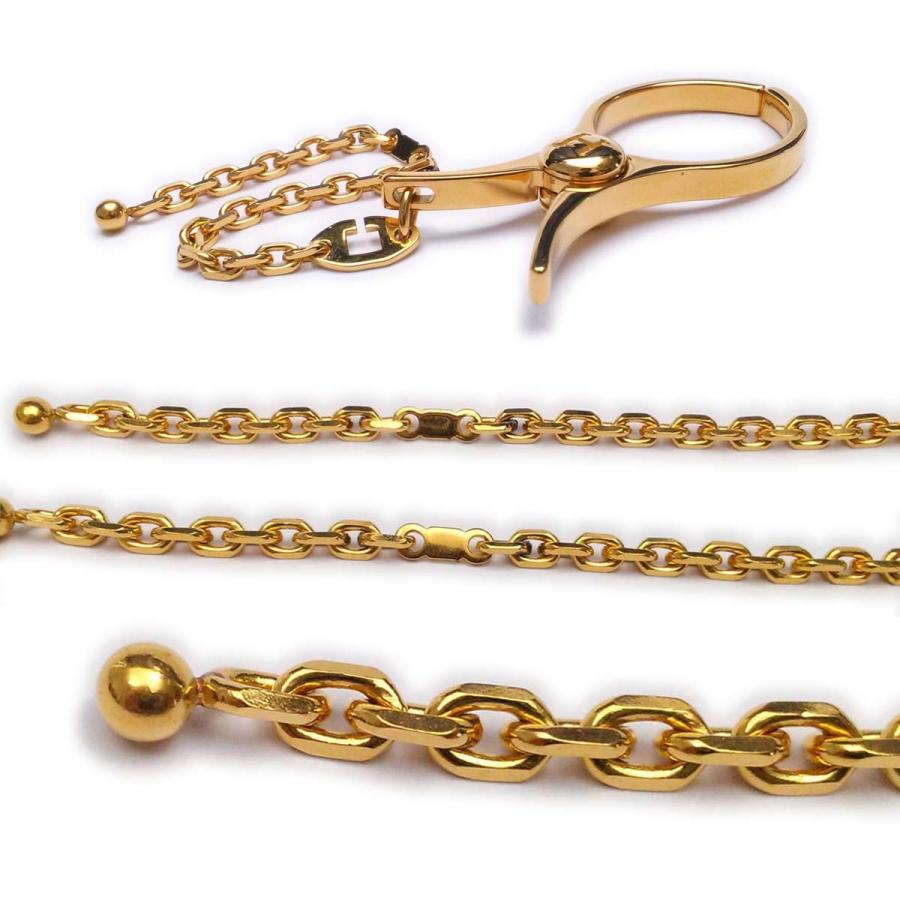 HERMES 【美品】エルメス グローブホルダー イエローゴールド 手袋ばさみ バネ元気 フィルー バッグチャーム ap7768【一撃即決 ...