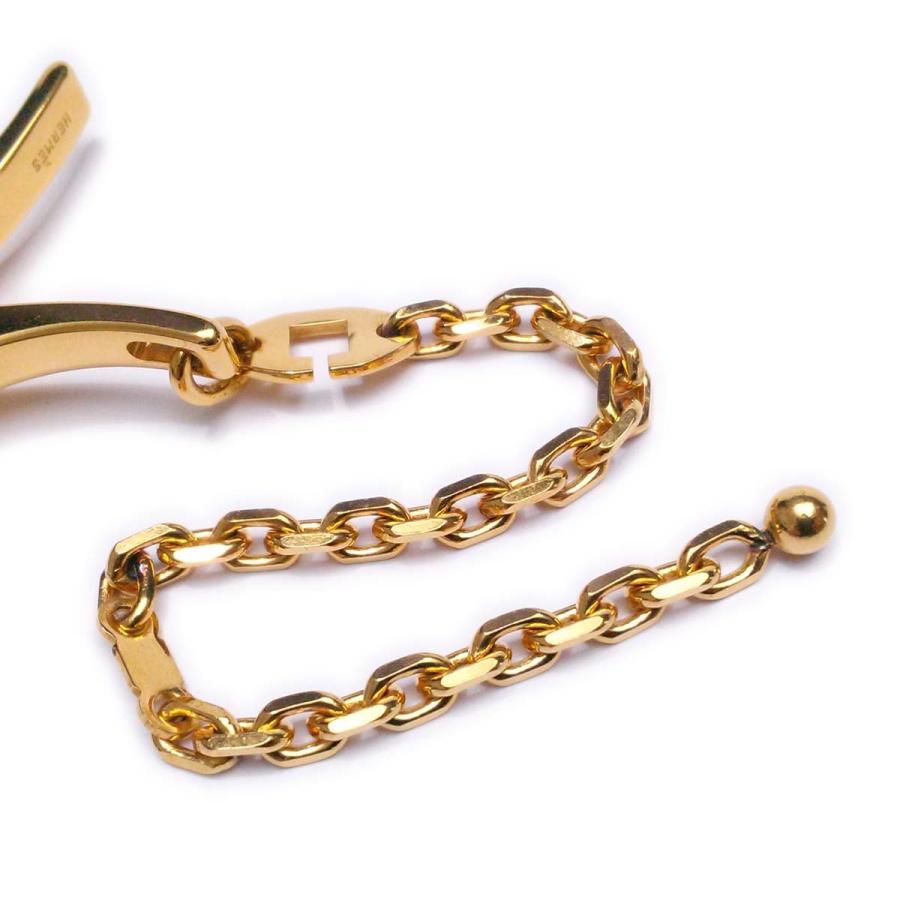 HERMES 【美品】エルメス グローブホルダー イエローゴールド 手袋ばさみ バネ元気 フィルー バッグチャーム ap7768【一撃即決 ...