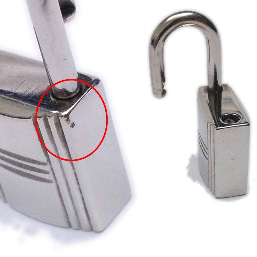 【良品】エルメス カデナのみ 鍵無し 100番【開けたままお届け】バッグチャーム トップにも 南京錠 ap7801【一撃即決】 :7801 ...