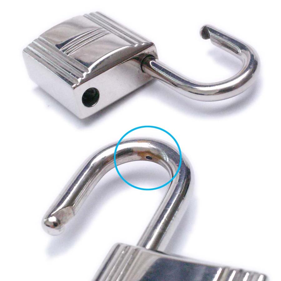 【良品】エルメス カデナのみ 鍵無し 100番【開けたままお届け】バッグチャーム トップにも 南京錠 ap7801【一撃即決】 :7801 ...