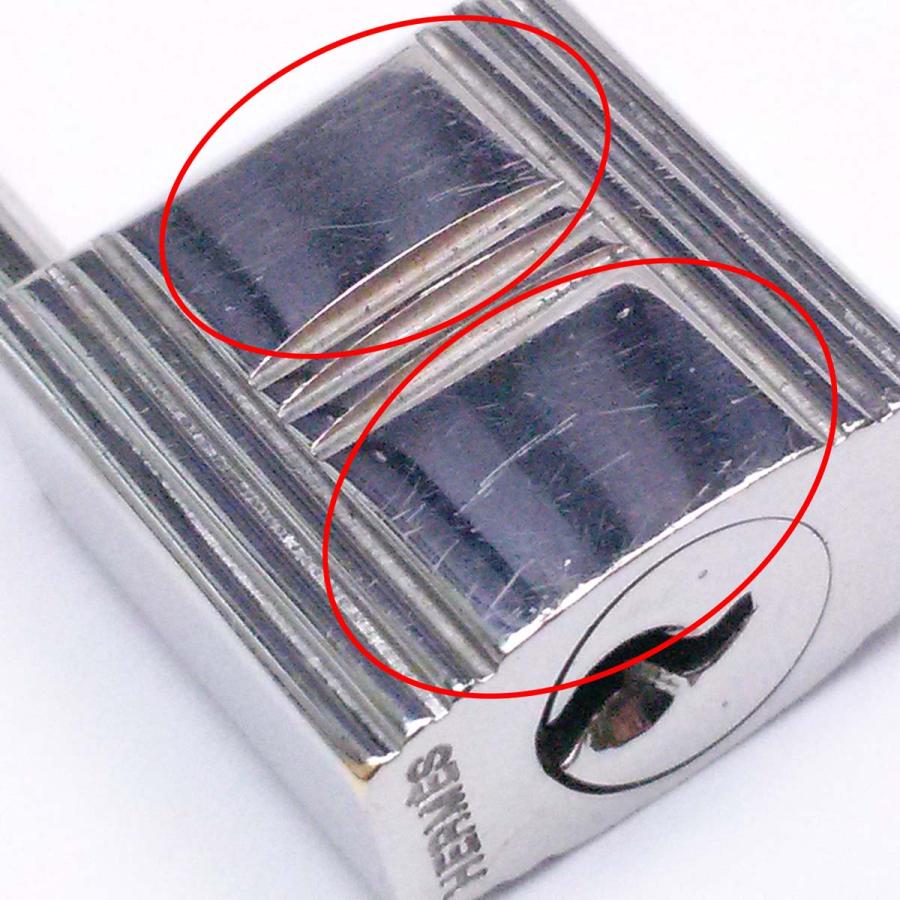 【良品】エルメス カデナのみ 鍵無し 100番【開けたままお届け】バッグチャーム トップにも 南京錠 ap7801【一撃即決】 :7801 ...