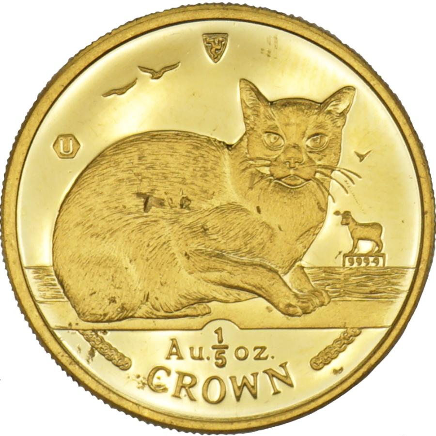 中古B/標準 貨幣 マン島 キャットコイン 金貨 純金 1/5オンス 1 中古B/標準 貨幣 マン島 キャットコイン 金貨 純金 1/5オンス 1