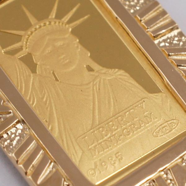 K24 リバティ インゴット 1g K18枠付き プレート型 K18 ペンダントトップ 新品 ipap-290 : APRE - 通販 - Yahoo!ショッピング