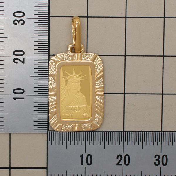 K24 リバティ インゴット 1g K18枠付き プレート型 K18 ペンダントトップ 新品 ipap-290 : APRE - 通販 - Yahoo!ショッピング