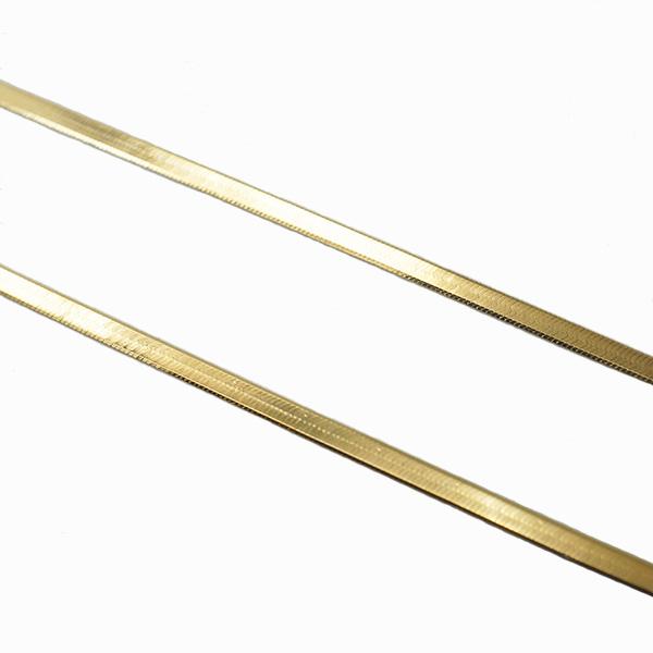 K18YG ネックレス 18金 K18 ネックレス スネーク チェーン 40cm 幅1.5mm レディース アクセサリー ネックレスチェーン レディース : k18-m-sfsn-24 ...