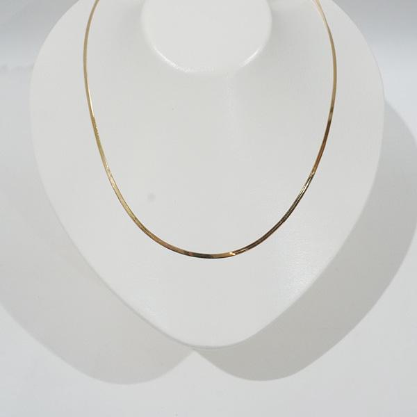 K18YG ネックレス 18金 K18 ネックレス スネーク チェーン 40cm 幅1.5mm レディース アクセサリー ネックレスチェーン レディース : k18-m-sfsn-24 ...