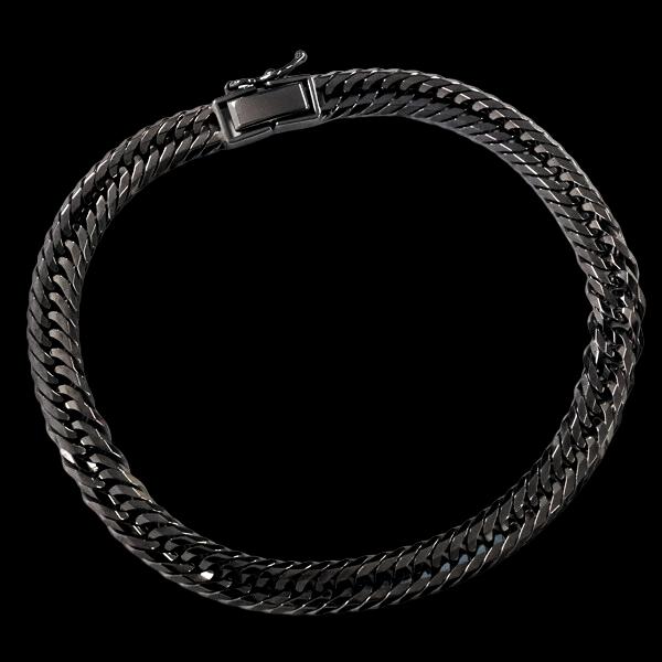 K18 ブラック 喜平 ブレスレット トリプル12面 20cm 20g キヘイ 12面トリプル T12面 十二面 18金 750 造幣局検印あり K18YG ルテニウム 新品 :K18-t12 ...