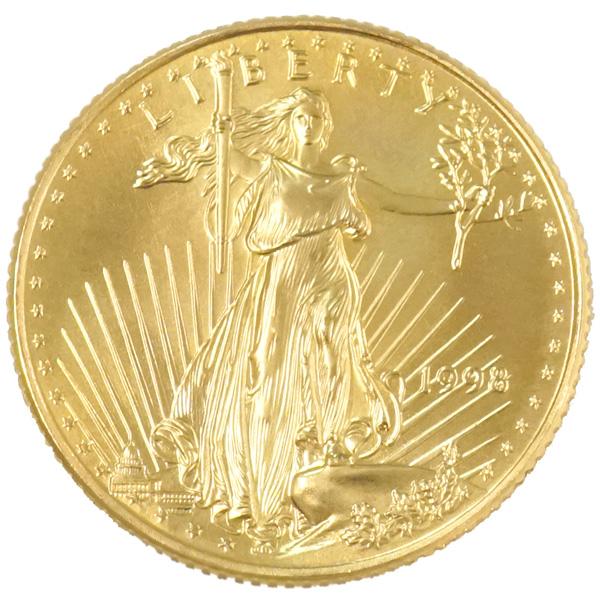 中古A/美品 イーグル金貨 コイン 1/4オンス 1/4oz ランダムイヤー アメリカ 自由の女神 アメリカンイーグル 金貨 22金 K22 硬貨 貨幣 : APRE - 通販 - Yahoo ...