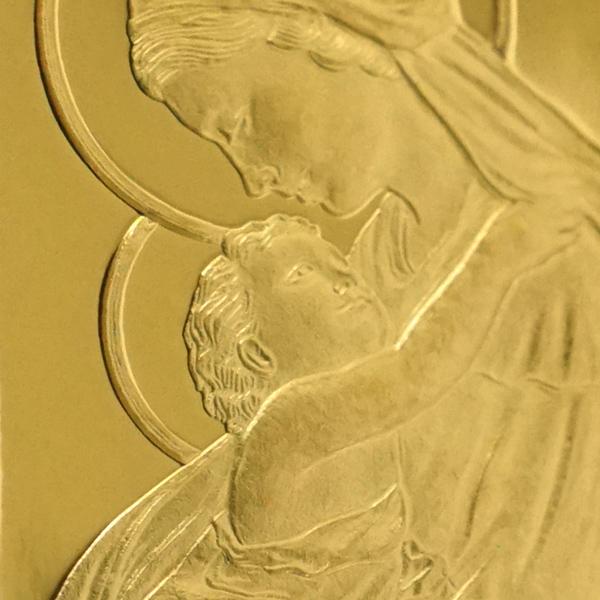 新品N/新品 マリア キリスト K24 インゴット 1g K18枠付き プレート型 24金 18金 K18 ペンダントトップ pfpap-13 : APRE - 通販 - Yahoo!ショッピング