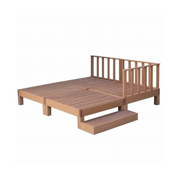 住まいスタイル 人工木ウッドデッキ ecofeel 4台 ステップ・フェンスセット ライトブラウン PWDE-4P-SFSET-LBR メーカー直送 : XPRICE Yahoo!店 - 通販 ...