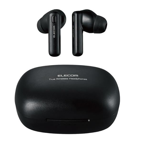 ELECOM 完全ワイヤレスイヤホン エレコム LBT-TWS13BK Bluetooth AAC対応 ノイズキャンセリング Type-C充電 カナル型 iPhone Android ブラック ...