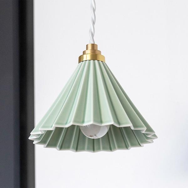 gram8 TC-1512-BR/MGR DRIPPER LAMP ペンダントライト コンセントタイプ マットグリーン ブラウンコード LED ...