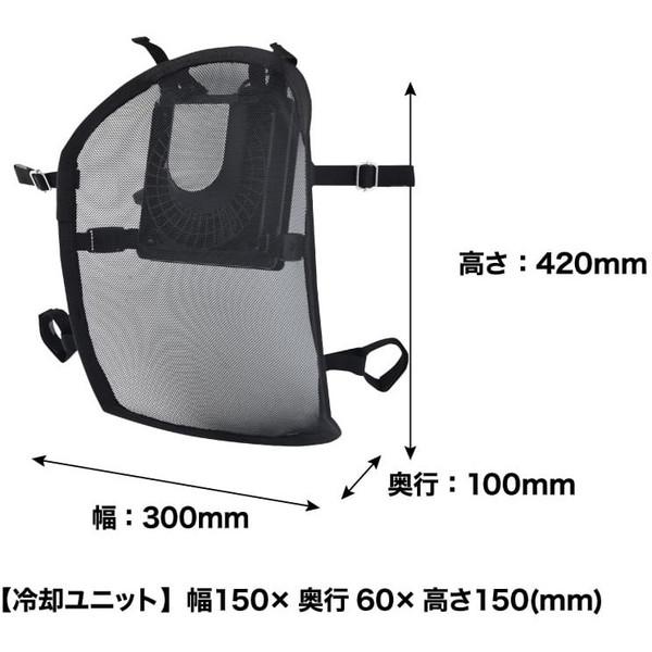 THANKO ファンと冷却プレートで背中蒸れとおさらば「ひんやりュック」 RSPCERSBK :4580060595990:XPRICE Yahoo!店 - 通販 - Yahoo!ショッピング