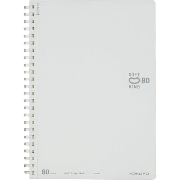 KOKUYO コクヨ ス-SV338W-W ホワイト ソフトリングノート(無地) 80枚 A5 : XPRICE Yahoo!店 - 通販 - Yahoo!ショッピング