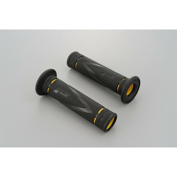 DAYTONA（バイク用品） デイトナ D98154 PRO-GRIP スーパーバイクグリップ#838 耐震GEL 122mm 貫通 ブラック ...
