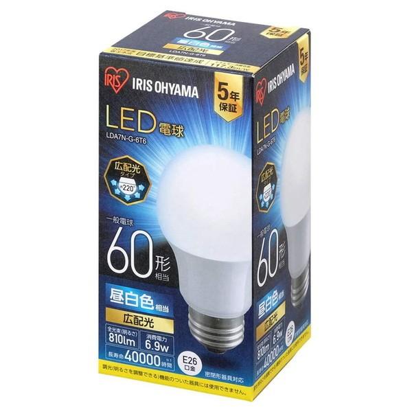 IRIS OHYAMA アイリスオーヤマ LDA7N-G-6T6 LED電球 E26 広配光 60形相当 昼白色 : XPRICE Yahoo!店 - 通販 - Yahoo!ショッピング