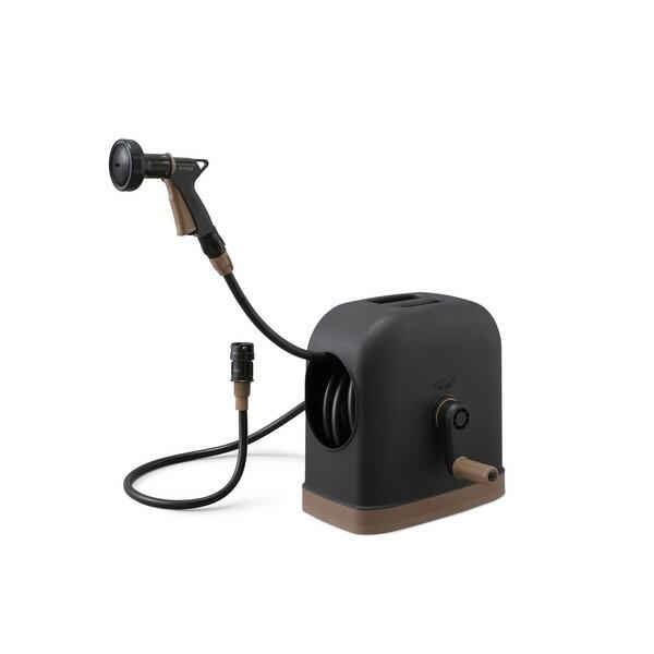 IRIS OHYAMA アイリスオーヤマ FHHG-20 ブラウン／ブラック フルカバーホースリールHG 20m メーカー直送 ...