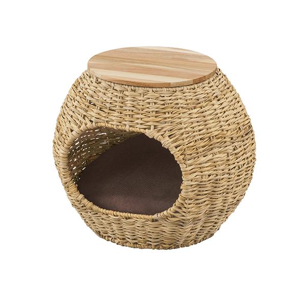 IRIS OHYAMA アイリスオーヤマ PHR-B4035 ナチュラル ラタン調ペットハウス ボール メーカー直送 : XPRICE ...