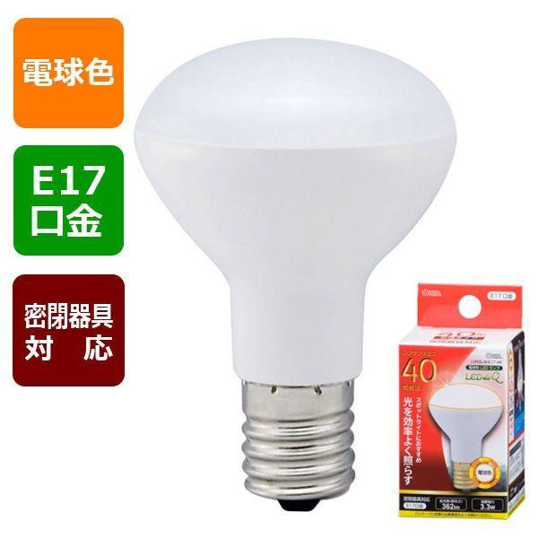 OHM オーム電機 LDR3L-W-E17 A9 LED電球 ミニレフランプ形 E17 40形相当 電球色 : XPRICE Yahoo!店 - 通販 - Yahoo!ショッピング