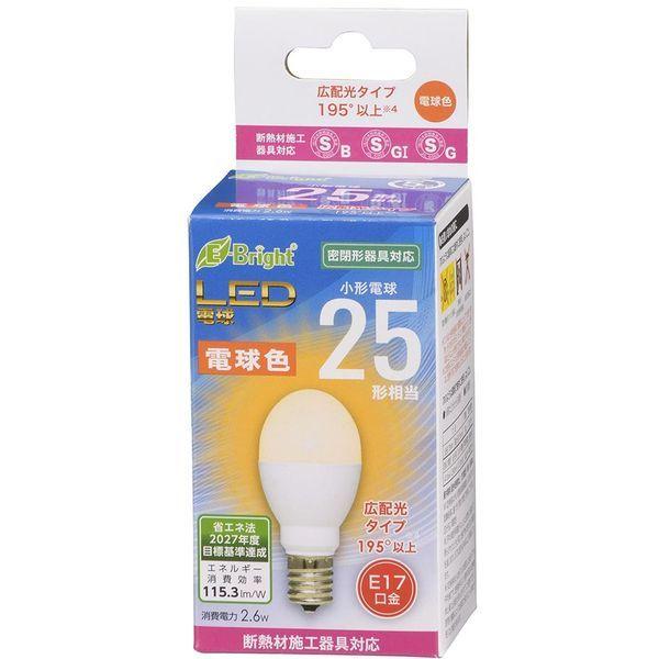 OHM オーム電機 LDA3L-G-E17 IH23 LED電球 小形 E17 25形相当 電球色 : XPRICE Yahoo!店 - 通販 - Yahoo!ショッピング