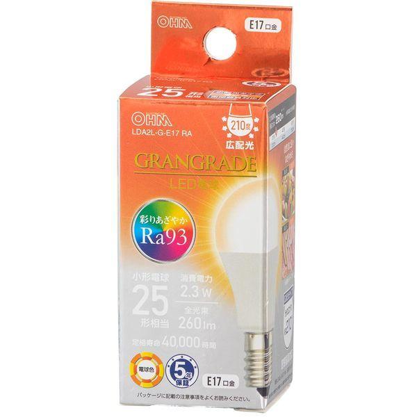 OHM（オーム電機） LDA2L-G-E17 RA LED電球 小形E17 25形相当 電球色 : XPRICE Yahoo!店 - 通販 - Yahoo!ショッピング