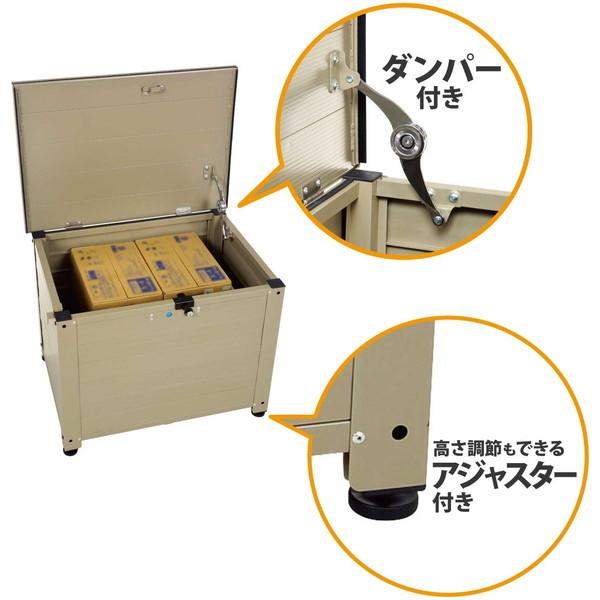 GREEN LIFE TRA-64(TGY) チタングレー アルミベンチ型宅配ボックス レシーボ メーカー直送 : XPRICE Yahoo!店 - 通販 - Yahoo!ショッピング