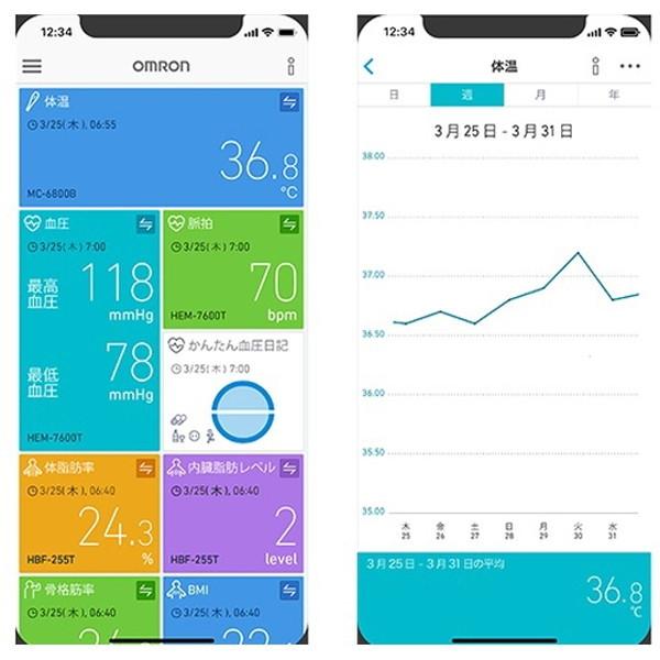 オムロン OMRON MC-6800B けんおんくん わき式電子体温計 (オムロンコネクト対応) : XPRICE Yahoo!店 - 通販 - Yahoo!ショッピング