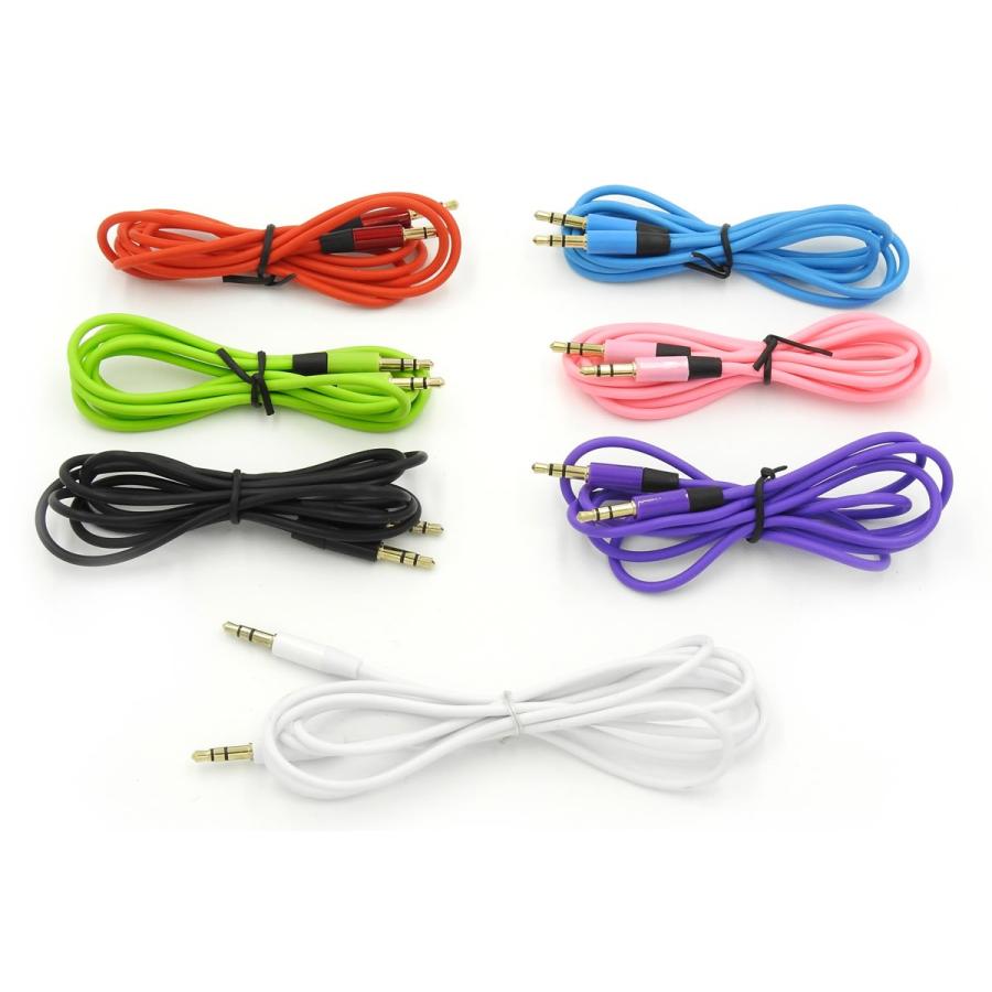 ANE-SOUND CABLE 直型+直型 約100cm 金メッキ端子(キャップ付)：ステレオミニプラグケーブル (3.5Фプラグ径3.5mm ...