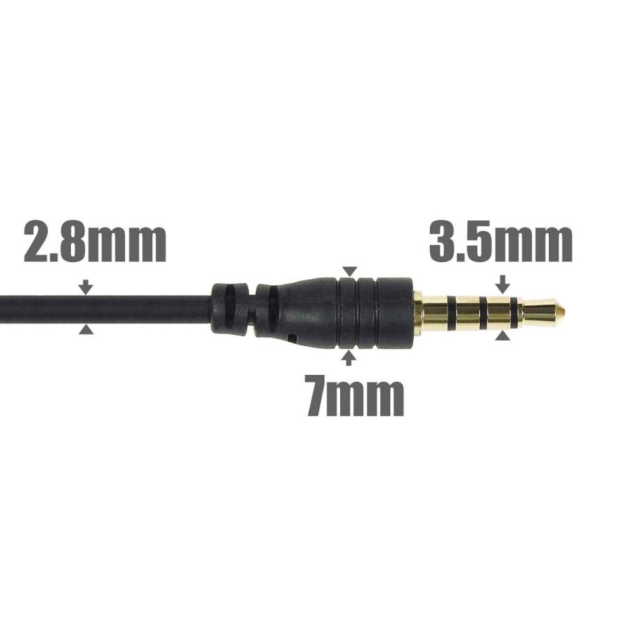 ANE-SOUND CABLE ブラック 直型+直型 120cm 金メッキ端子(キャップ付)：ステレオミニプラグ (3.5Фプラグ径3.5mm ...