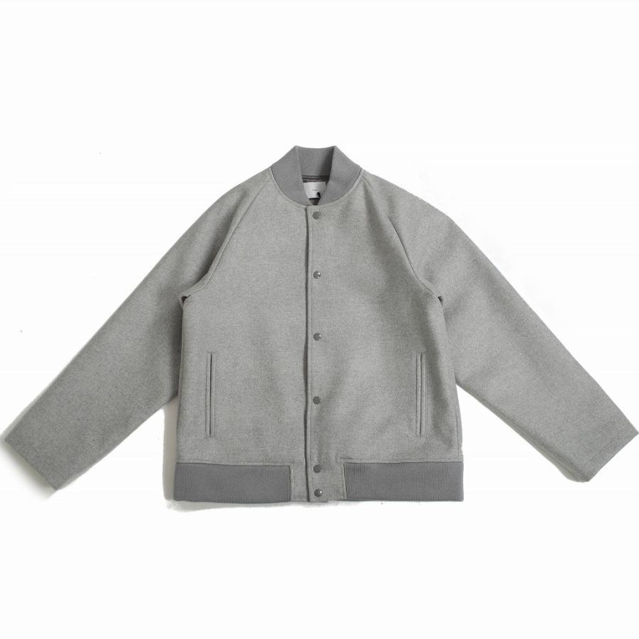 ATHA（アタ） ダブルメルトン スタジアムジャケット グレー フリーサイズ DOUBLE MELTON STADIUM JACKET GRAY : メンズセレクトアピープルトゥコレクト ...