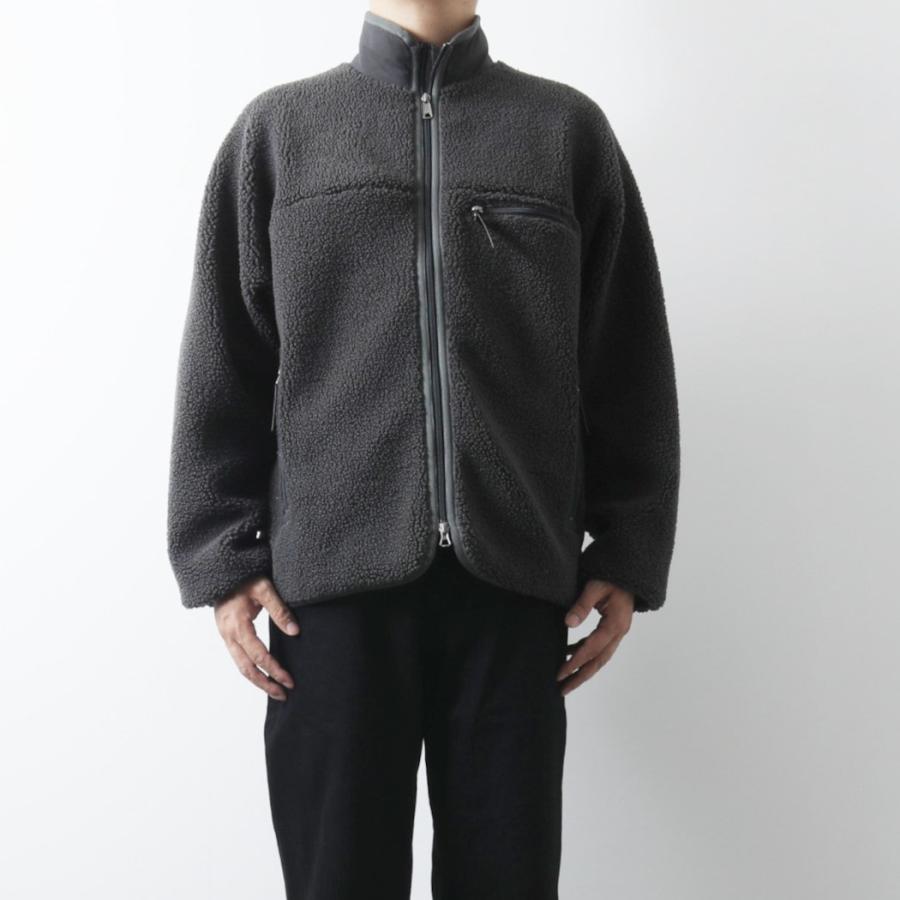 GYMPHLEX ジムフレックス ライトボアブルゾン グレー GY-A0250 BOL_COZY LIGHT BOA BLOUSON : 020102313511003 : メンズセレクトア ...