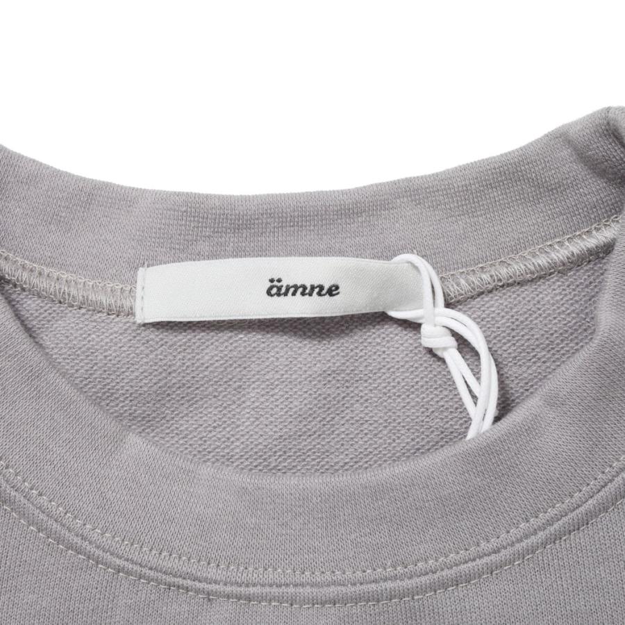 amne アンヌ mini terry half sleeve crew 半袖 クルーネック スウェット グレー : メンズセレクトアピープル ...