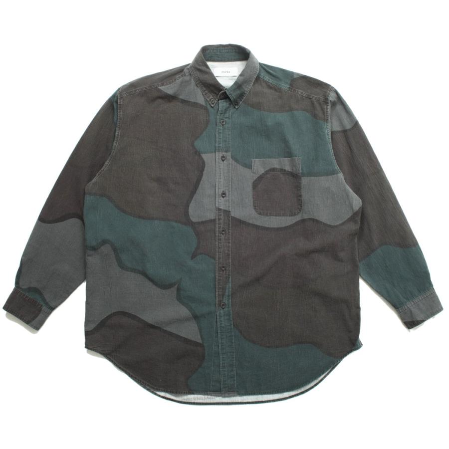 marka マーカ ボタンダウンシャツ オーガニックコットンポプリン強撚ワッシャータンブラー カモフラ M24A-09SH01C B.D SHIRT CAMO : メンズセレクトアピープルトゥ ...