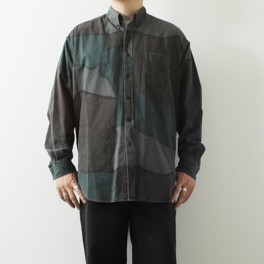 marka マーカ ボタンダウンシャツ オーガニックコットンポプリン強撚ワッシャータンブラー カモフラ M24A-09SH01C B.D SHIRT CAMO : メンズセレクトアピープルトゥ ...