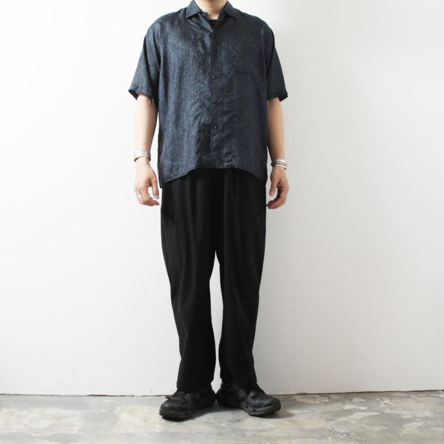 marka マーカ 8匁シルク羽二重 シルクオープンカラーシャツ HABUTAE SILK OPEN COLLAR SHIRT Damask : メンズセレクトアピープルトゥコレクト - 通販 ...