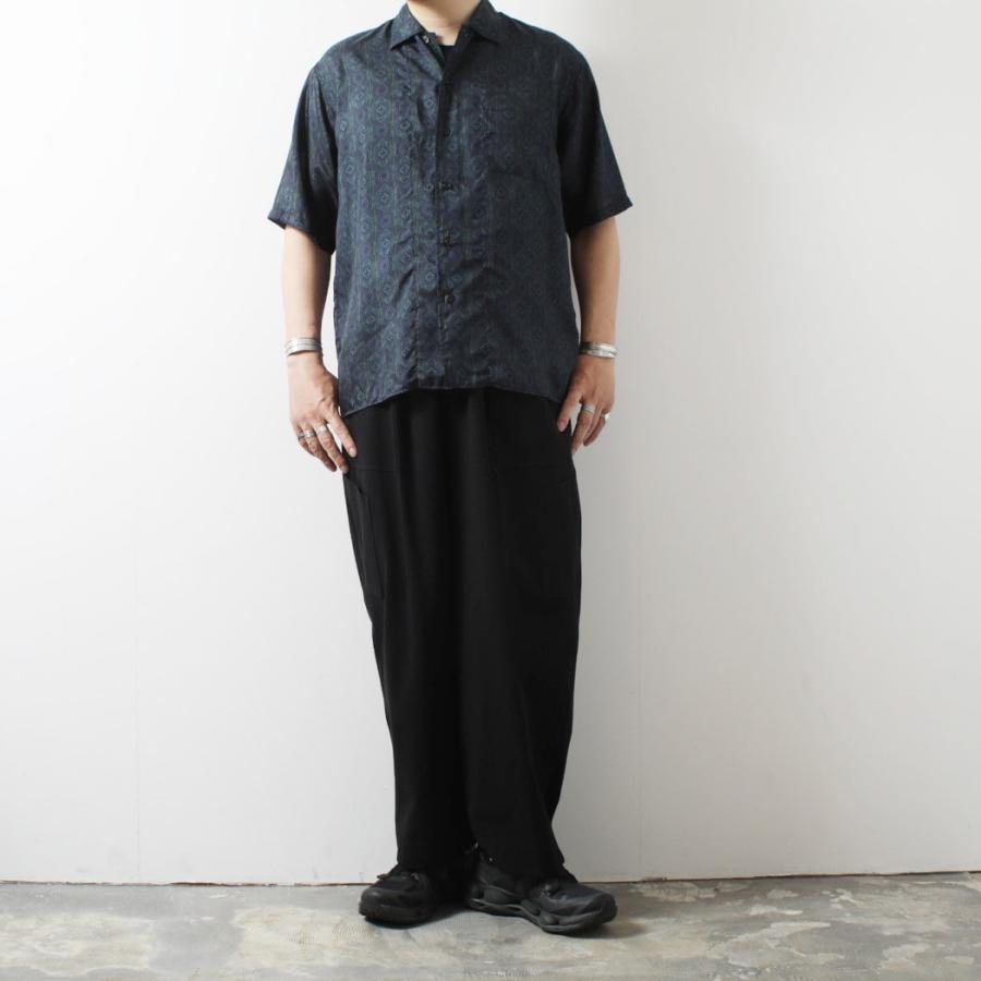marka マーカ 8匁シルク羽二重 シルクオープンカラーシャツ HABUTAE SILK OPEN COLLAR SHIRT Damask : メンズセレクトアピープルトゥコレクト - 通販 ...