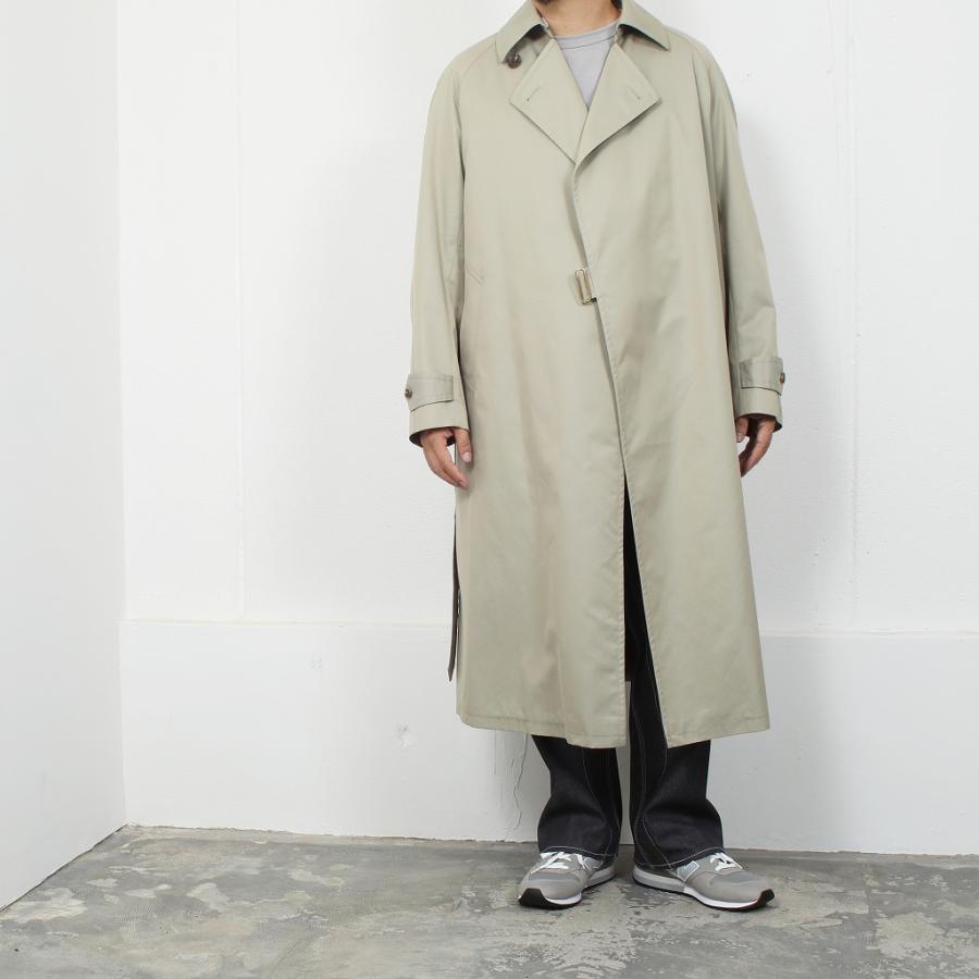SCYE BASICS サイベーシックス コットンギャバジン タイロッケンコート モスグレー Cotton Gaberdine Tielocken Coat : メンズセレクトアピープルトゥ ...
