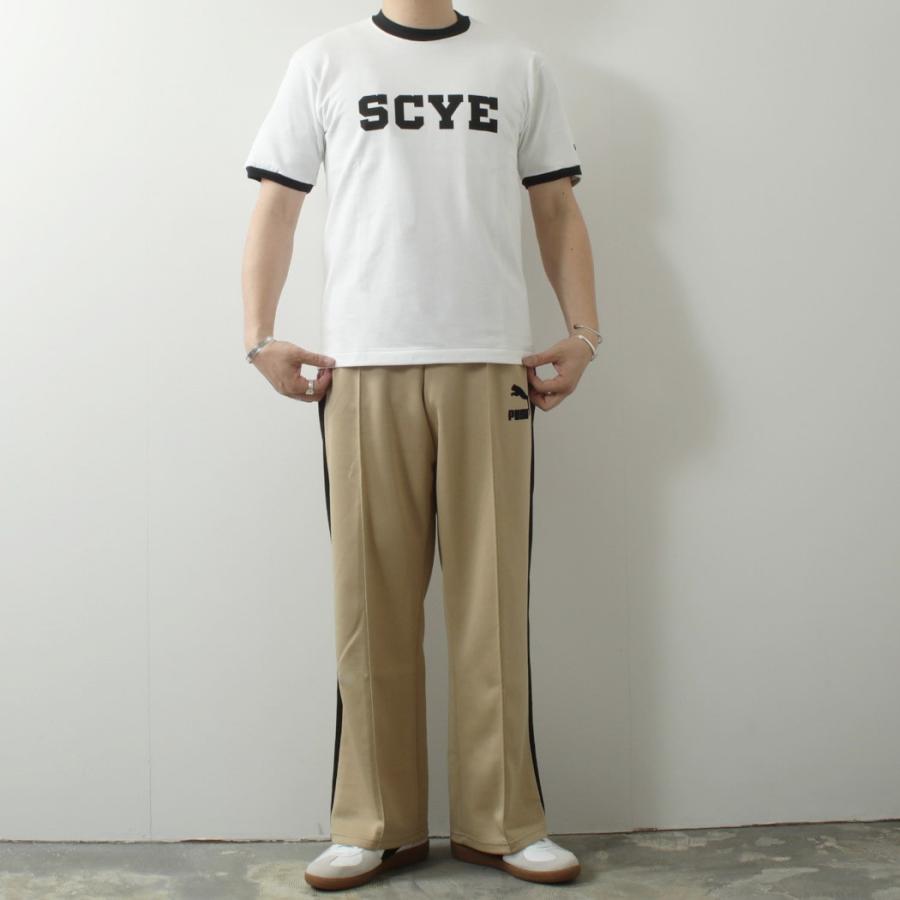 Scye BASICS サイベーシックス Tシャツ ロゴプリント Logo-Printed T-shirt オフシロ : メンズセレクトア ...