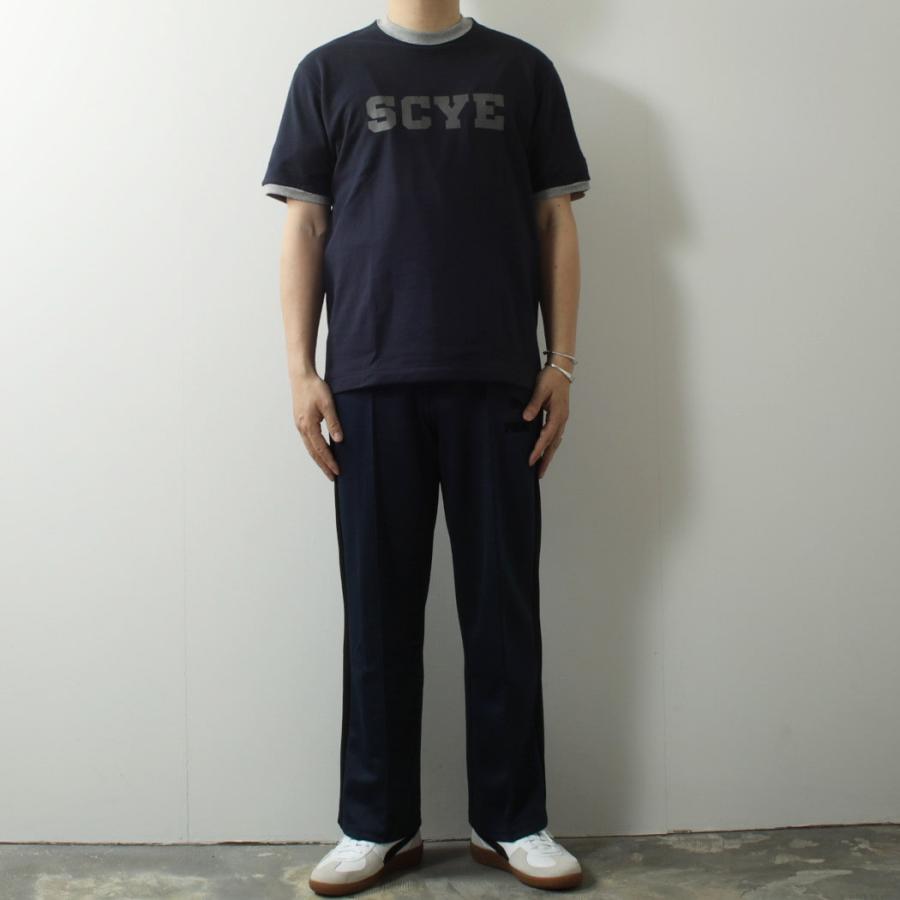 Scye BASICS サイベーシックス Tシャツ ロゴプリント Logo-Printed T-shirt ネイビー : メンズセレクトアピープルトゥコレクト - 通販 - Yahoo!ショッピング