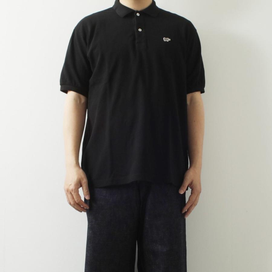 SCYE BASICS サイベーシックス 鹿の子 ポロシャツ ウオッシュド Cotton Pique Polo Shirt ブラック : メンズセレクトアピープルトゥコレクト - 通販 ...