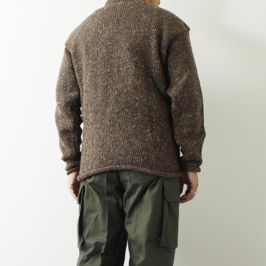 Rathlin Knitwear ラスリンニットウェア ロールネックドネガルニットプルオーバー 4741 ブラウン : 19010531342203 : メンズセレクトアピープルトゥコレクト ...