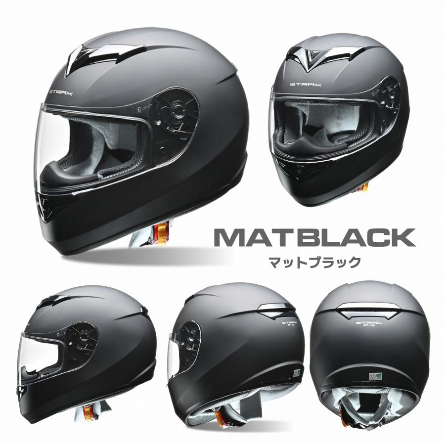 リード工業 【Lサイズ】リード工業 ヘルメット STRAX フルフェイスヘルメット マットブラック SG PSC 男女兼用 全排気量対応 SF ...