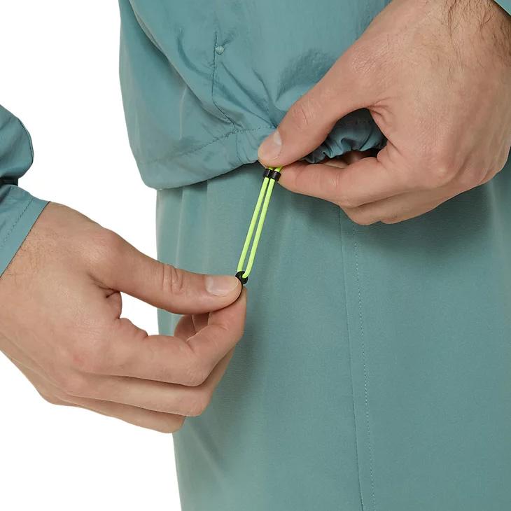 アシックス ウィンドブレーカー メンズ asics ROAD ランニング パッカブルジャケット フルジップ フーディ スポーツウェア フード付き アウター /2011D084 ...