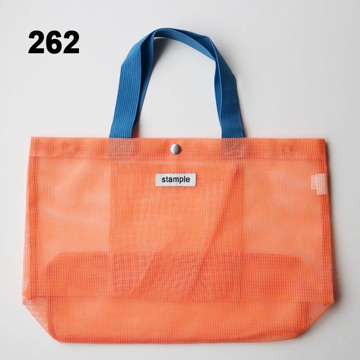 stample スタンプル キッズ メッシュトートバッグ 子供用 女の子 男の子 ユニセックス 鞄 手提げ ショルダー 無地 単色 ロゴ カジュアルバッグ /62990 : APWORLD ...