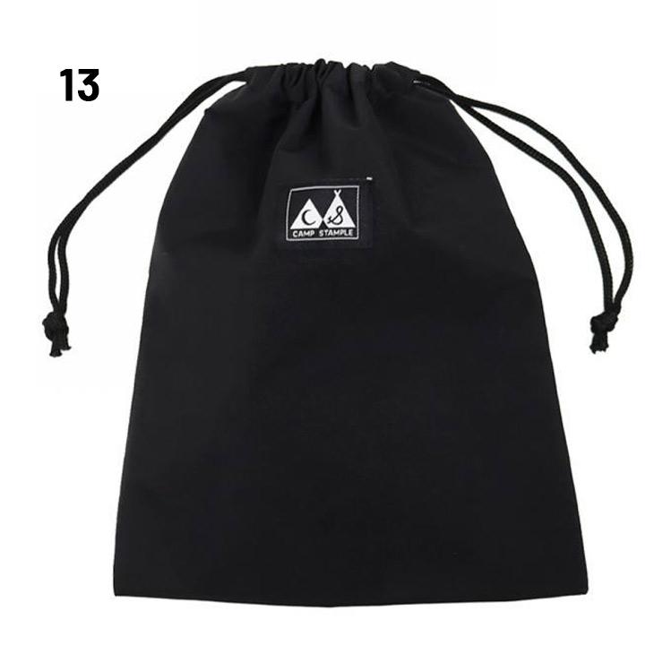stample（スタンプル） ウォッシュド ナイロン 巾着L camp stample 巾着袋 給食袋 コップ入れ 撥水加工 Lサイズ 無地 軽量 ブランド かばん キッズ ジュニア ...