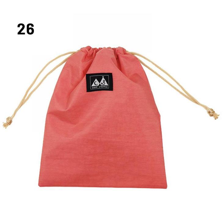 stample（スタンプル） ウォッシュド ナイロン 巾着L camp stample 巾着袋 給食袋 コップ入れ 撥水加工 Lサイズ 無地 軽量 ブランド かばん キッズ ジュニア ...